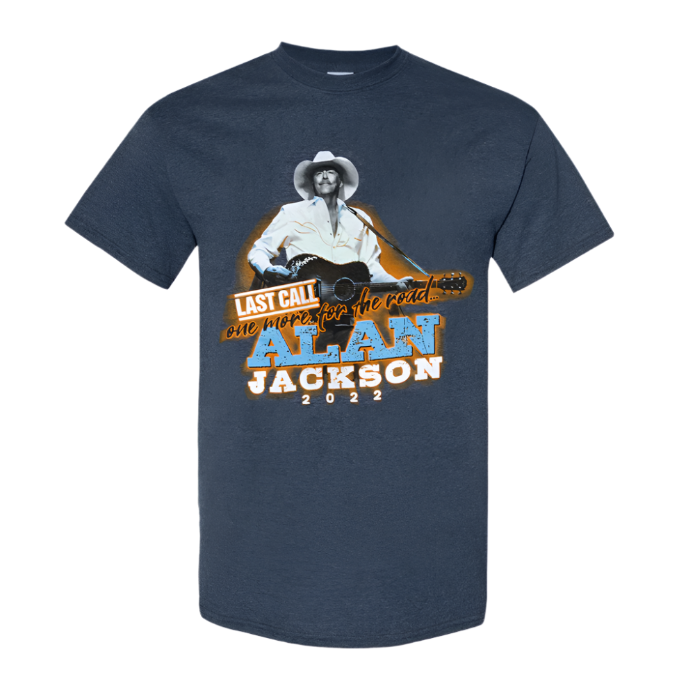Navy Standing Guitar Tour Tee – Alan Jackson Official Webstore